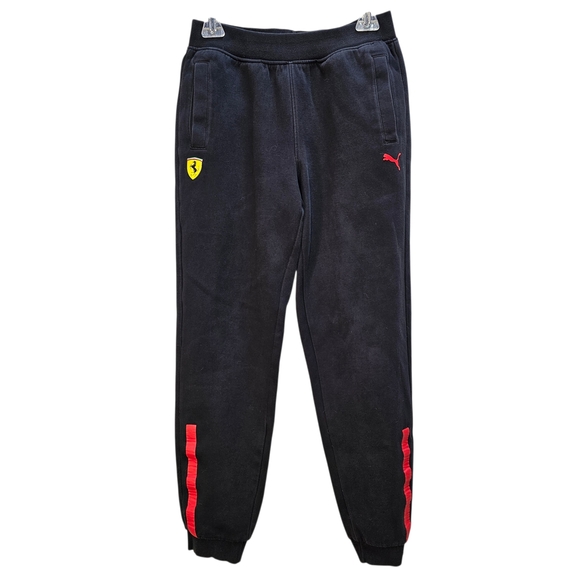 Puma | Pants | Puma X Ferrari Black Joggers Premium Knit Fabric Brand ...